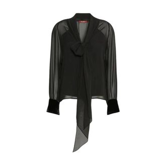 Max Mara Msezattera Blouse - Femme - Blouses et Chemises - Noir - Taille: 40 FR