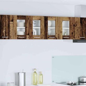 vidaXL Hängeschrank Riga 2 pcs Altholz 60 x 31 x 40 cm Holzwerkstoff vidaXL