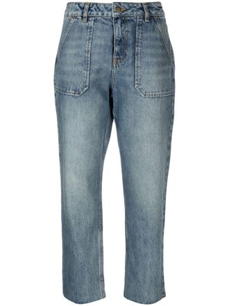 BA&SH pantalon Elly à coupe droite - Bleu