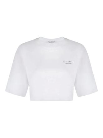 Philosophy di Lorenzo Serafini t-shirt en coton à imprimé graphique - Blanc