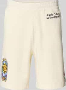 Carlo Colucci Sweatshorts mit Label-Print