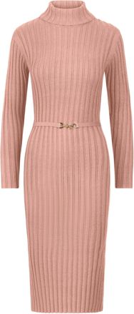 Apart Fashion APART Midistrickkleid mit G&uuml;rtel, Mauve, 38