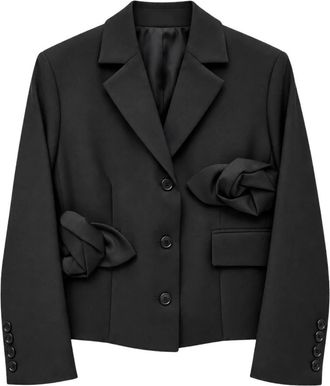 Meimeij M6Ih10 Blazer - Femme - Vestes - Noir - Taille: 38 FR