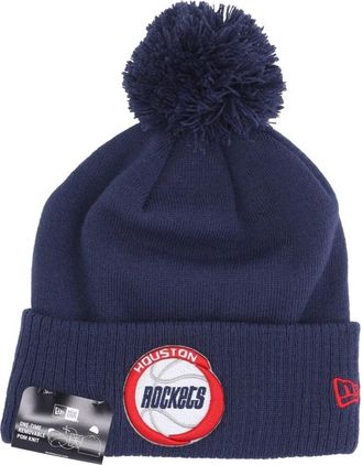 New Era Houston Rockets Pom Pom Beanie Hat - - Accessories - Herren - Blau - ONE SIZE