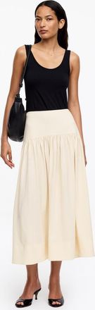 Arket Midirock In A-Linie -Beige