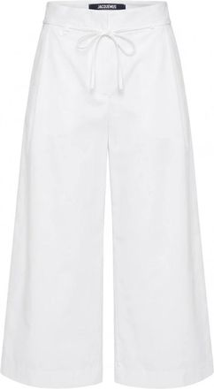 Jacquemus Femme, Pantalons, Blanc, Taille: 34 FR Le Short Marin