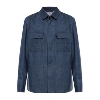 Etro Wolljacke mit Taschen - - Jackets - Herren - Blau - L