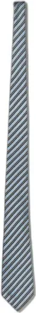 Ermenegildo Zegna Cravate en soie &agrave; rayures - Homme - Accessoires - Bleu - Taille: ONE Size