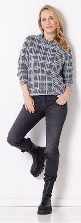 Ser Sweatshirt Neu eingetroffen! Sweatshirt Karo mit Federhaar W8250613