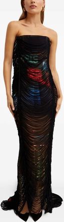 Jean Paul Gaultier Maxikleid mit Cut-Outs - Schwarz