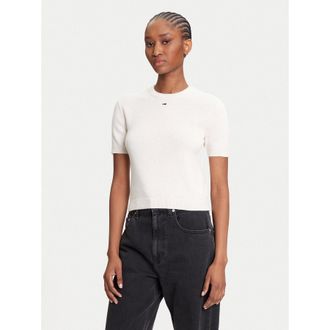 Tommy Jeans T-Shirt Essential DW0DW19336 Beige Regular Fit