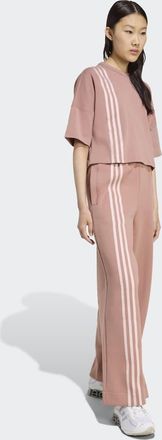 adidas Originals Pantalon ample &agrave; 3 bandes d&eacute;cal&eacute;es - Argile chaud-Brown