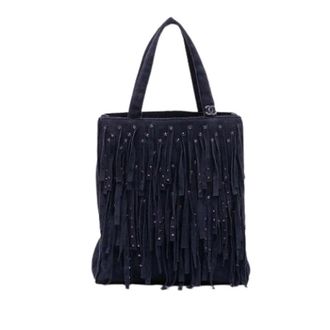 Chanel Pre-owned Studded Fringe Suede Tote - - Pre-owned - Damen - Schwarzk - ONE SIZE