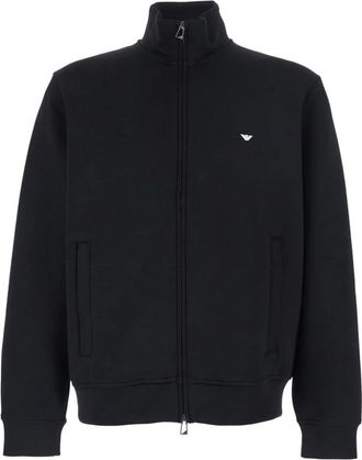 Emporio Armani Homme, Sweatshirts et sweats &agrave; capuche, Noir, Taille: XL SweaT-shirt Zipp&eacute; Col Montant