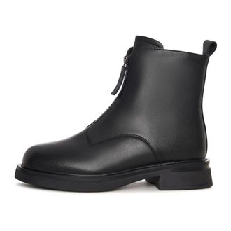 Cesare Gaspari Strukturierter Schn&uuml;r-Combat-Boot - - Shoes - Damen - Schwarzk - 39 EU