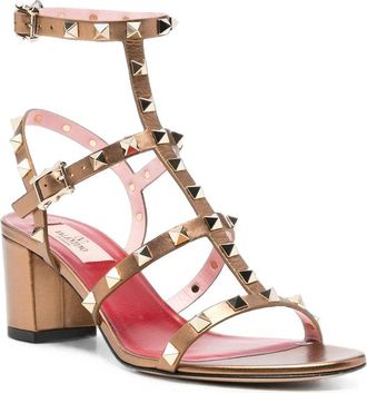 Valentino Garavani One Stud Heels - Gold