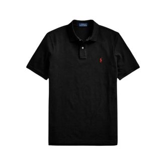 Ralph Lauren Classic Fit Mesh Polo Shirt - - Tops - Herren - Schwarzk - L