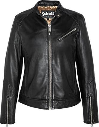 Schott NYC LCWMOTOR Blouson, Black, L Femme