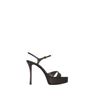Saint Laurent Debbie 85 Plateau-Sandalen - - Shoes - Damen - Braun - 39 EU