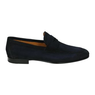 Magnanni Blaue Wildleder Slip-On Schuhe - - Shoes - Herren - Blau - 39 EU
