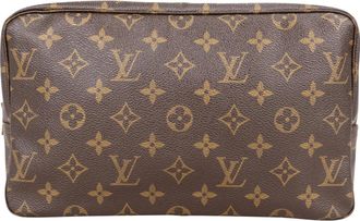 Louis Vuitton Crossbody Bags - Louis Vuitton Canvas Monogram Trousse Toilette 28 - Gr. unisize - in Braun - f&uuml;r Damen