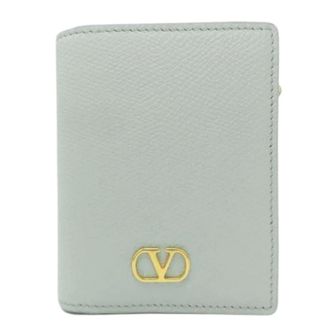 Valentino Portefeuille en cuir Pre-owned - Femme - Pre-owned - Vert - Taille: ONE Size