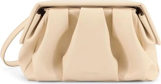 Themoirè Femme, Sacs, Blanc, Taille: ONE Size Pleated Clutch