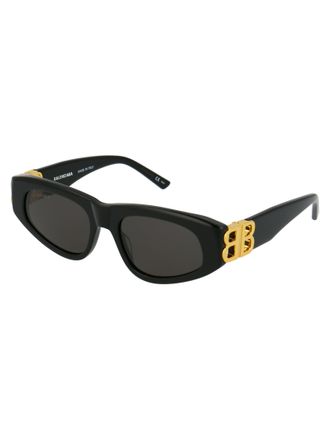 Balenciaga Womens Sunglasses Black-Gold-Grey Metal Black/gold/grey