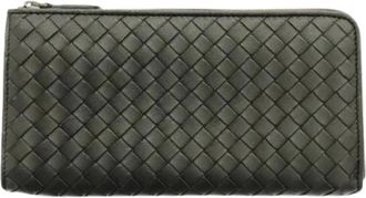 Bottega Veneta unisex, Pre-owned, Brun, Taille: ONE Size Portefeuille en tissu Pre-owned
