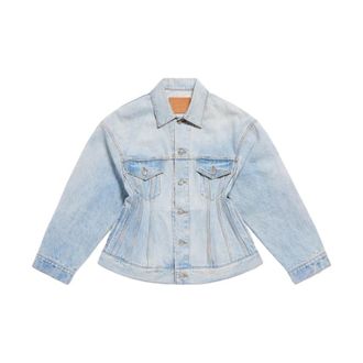 Balenciaga Hourglass Jeansjacke - - Jackets - Damen - Blau - XS