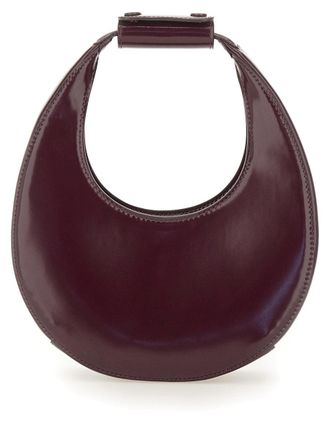 Staud Womens Mini Moon Bag Bordeaux Cow Leather (bos Taurus) Shoulder