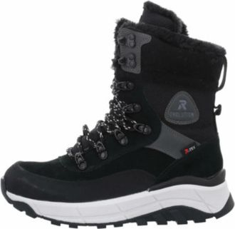 Rieker Damen Winterstiefel- Unifarben - - Shoes - Damen - Schwarzk - 38 EU