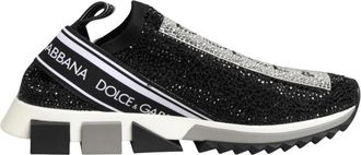 Dolce & Gabbana Femme, Chaussures, Noir, Taille: 36 1/2 EU Sorrento Low-Top Baskets