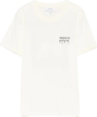 Maison Kitsun&eacute; Femme, Tops, Blanc, Taille: 38 FR T-Chemises