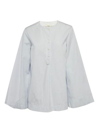 Celine haut ray&eacute; &agrave; manches &eacute;vas&eacute;es - Bleu