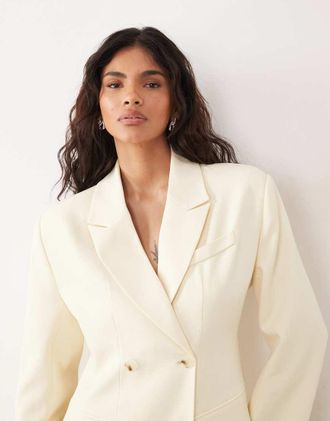 Gina Tricot Gina Tricot - Blazer structur&eacute; - Jaune clair
