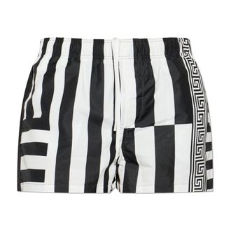 Versace Homme, Maillots de bain, Noir, Taille: 2XL Striped Swim Shorts