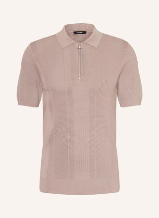 Reiss Reiss Strick-Poloshirt Bart beige