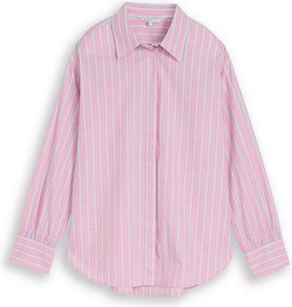 Tom Tailor Langarmbluse Blusen & Shirts Oversize Hemdbluse mit Streifenmuster