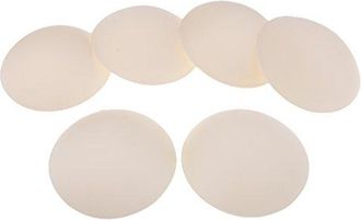 Harilla 3 Paires de Coussinets de Soutien-gorge avec Insert Rembourr&eacute; Rond En Souple Amovible, Beige, 11.5cm