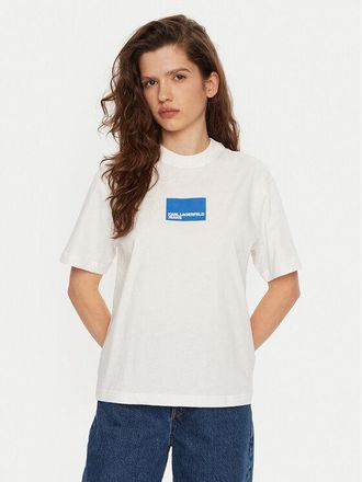 Karl Lagerfeld T-Shirt A1W17006 Wei&szlig; Regular Fit