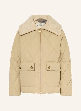 Barbour Steppjacke Eva Mit Kunstfell beige