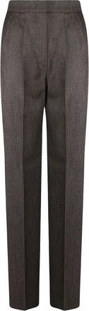 Max Mara Pantalon large Campo - Femme - Pantalons - Brun - Taille: 36 FR