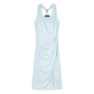Versace Sleeveless V-neck Midi Dress