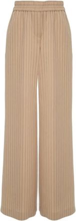 Kaos Plissee-Hose mit elastischem Bund - - Trousers - Damen - Beige - M
