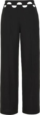 Dion Lee Femme, Pantalons, Noir, Taille: 40 FR Pantalon ample en nylon stretch avec taille d&eacute;coup&eacute;e