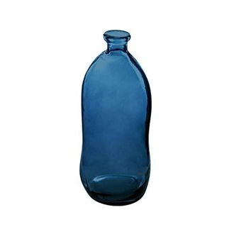 Atmosphera Atmosphera - Vase Dame Jeanne - Verre recyclé - Bleu Orage H51 cm