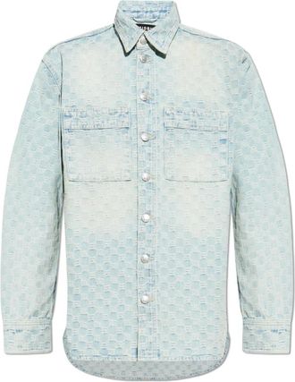 Misbhv Misbhv, Homme, Chemises, Bleu, Taille: L Chemise Monogramme en Denim