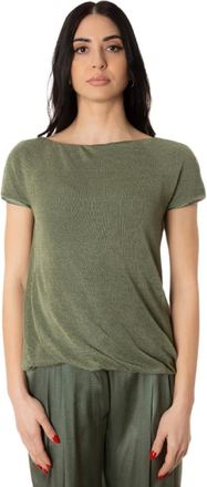 Semicouture Femme, Tops, Vert, Taille: 40 FR Acetate T-shirt