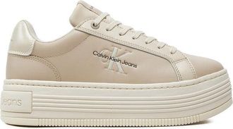 Calvin Klein Jeans Sneakers Bold Platf Low Lace Lth Ml Mtl YW0YW01516 Beige